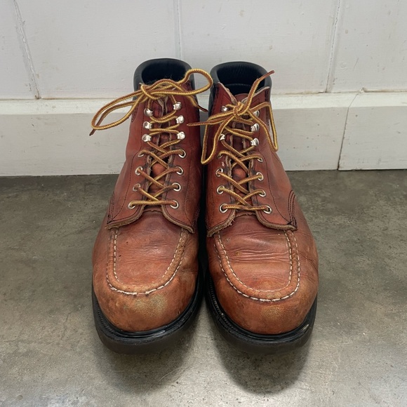Red Wing Shoes | Shoes | Mens Vintage Redwing Moc Toe Supersole Boots ...
